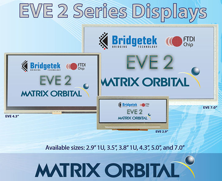 EVE2 TFT 模組 - Matrix Orbital | DigiKey